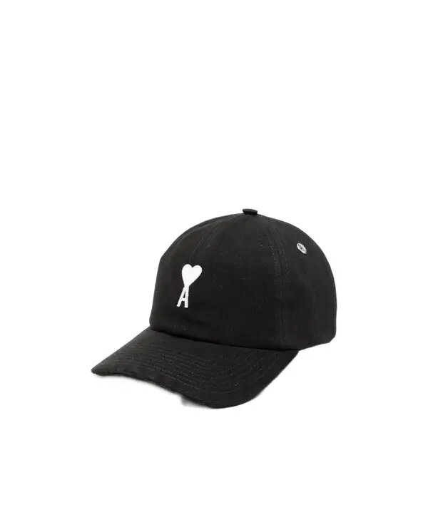 Ami Logo Baseball Cap - Black