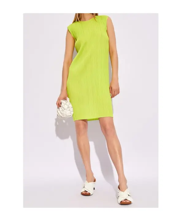 PLEATS PLEASE BY ISSEY MIYAKE Plissé Sleeveless Minidress