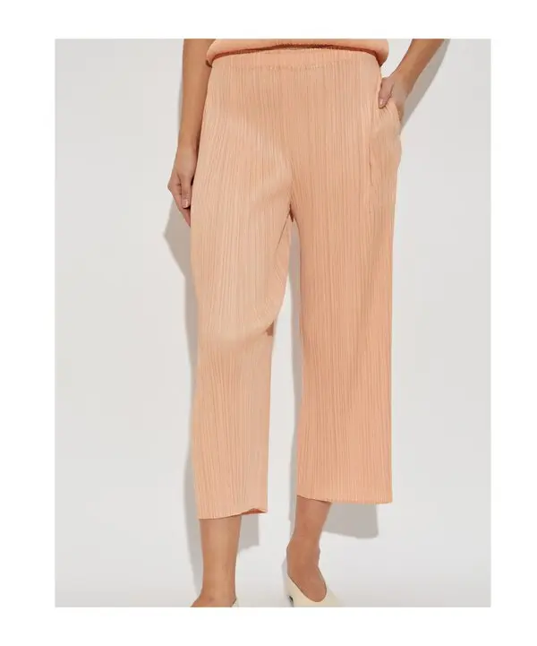 PLEATS PLEASE BY ISSEY MIYAKE Pleated Elastic Waist Trousers