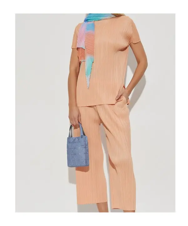 PLEATS PLEASE BY ISSEY MIYAKE Pleated Elastic Waist Trousers