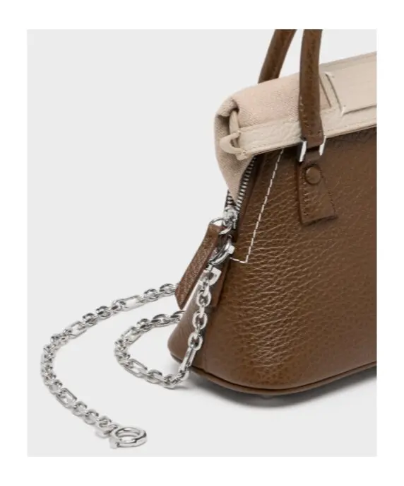 MAISON MARGIELA 5ac Classique Micro Tote Bag - Brown