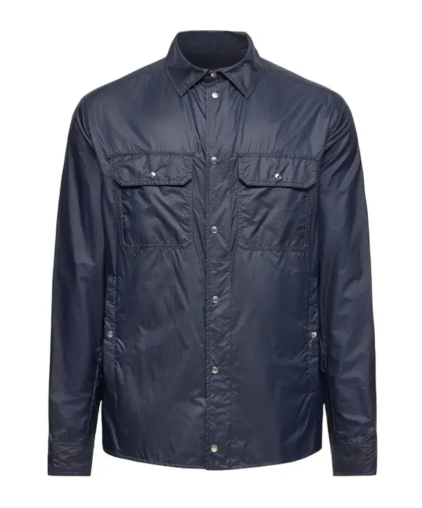 Moncler Collared Long-sleeve Shirt