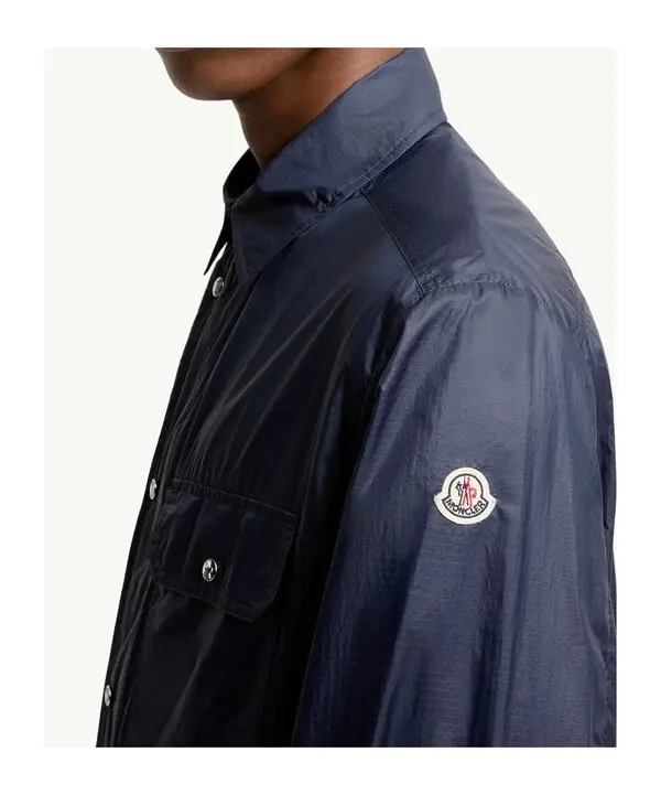 Moncler Collared Long-sleeve Shirt