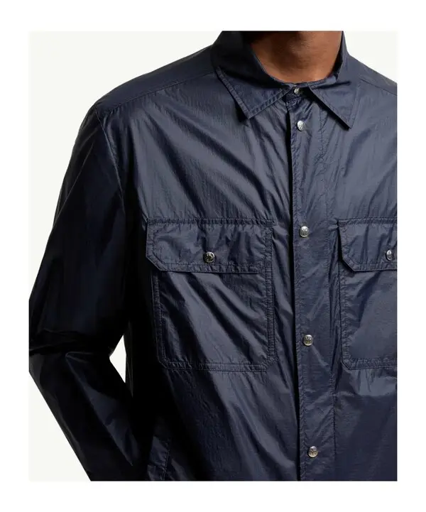 Moncler Collared Long-sleeve Shirt