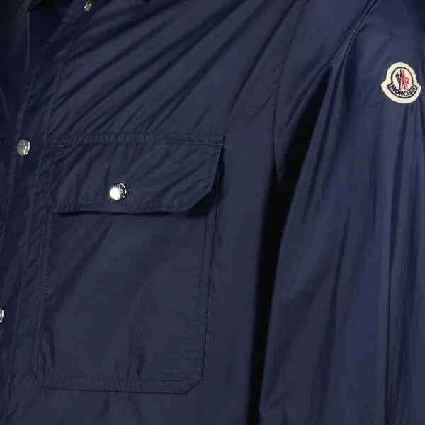 Moncler Collared Long-sleeve Shirt