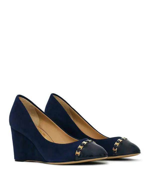 FERRAGAMO Wedge Heels With Chain Detailing