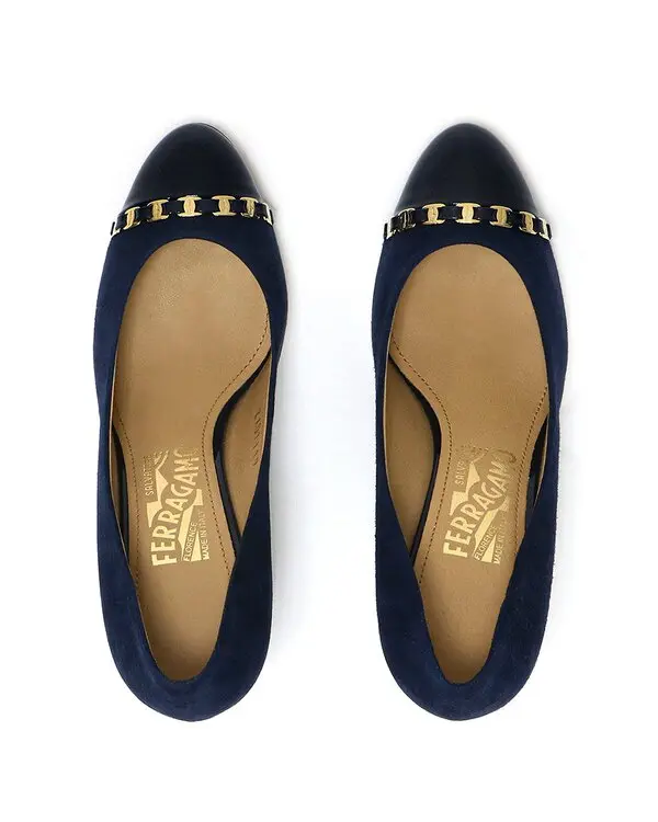 FERRAGAMO Wedge Heels With Chain Detailing