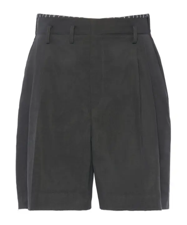 MAISON MARGIELA Pleated Tailored Shorts - Dark Grey