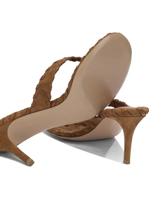 GIANVITO ROSSI Woven High-heeled Sandals