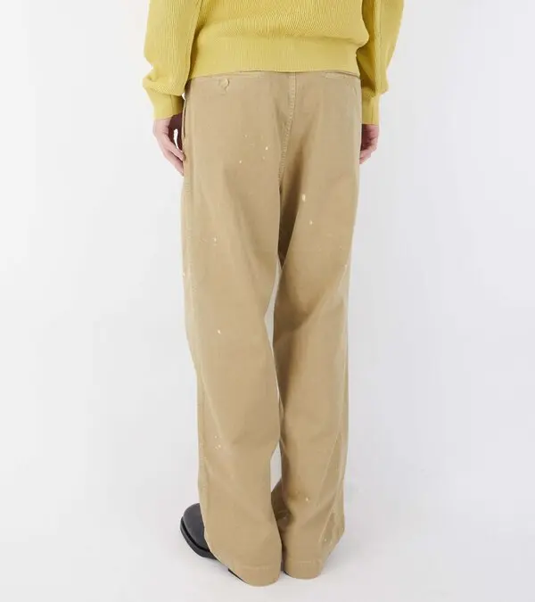 Auralee Paint-splatter Straight Leg Pants