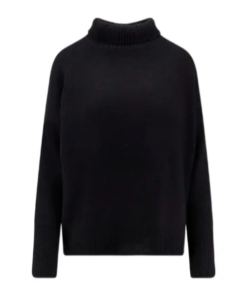 LISA YANG Heidi Ribbed Roll-neck Jumper - Black