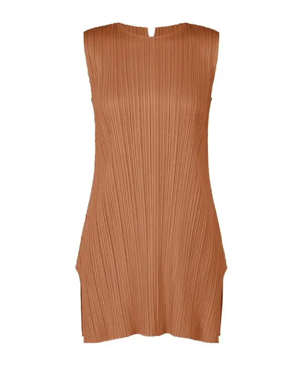 PLEATS PLEASE BY ISSEY MIYAKE Sleeveless Pleated Dress