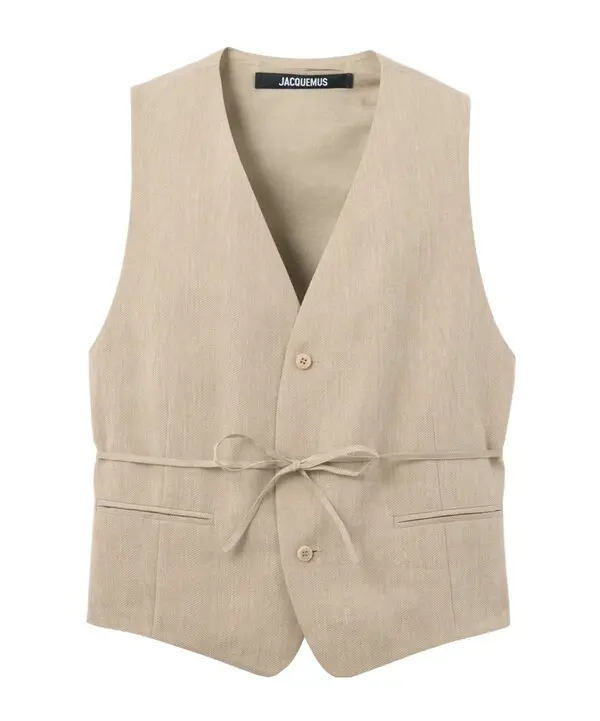 Jacquemus Belted Sleeveless Blazer