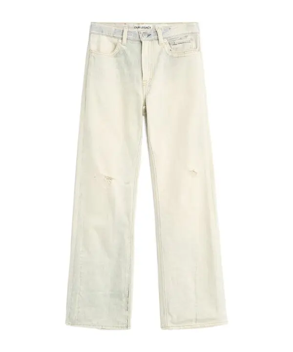 Our Legacy Distressed Wide-leg Jeans - No