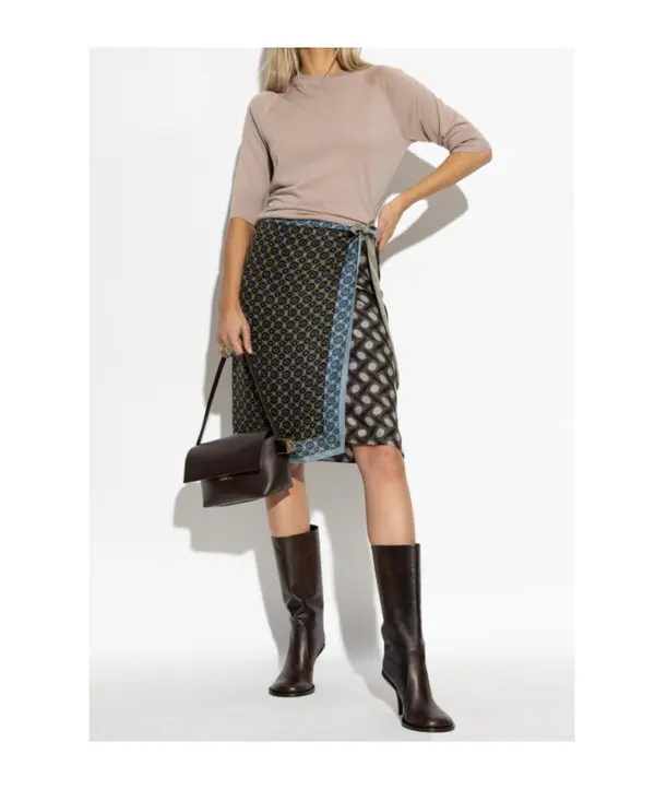 Dries Van Noten Raglan-sleeve Fine Knit Sweater - Beige