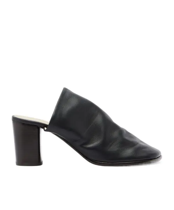 LEMAIRE Glove Leather Mules - Black
