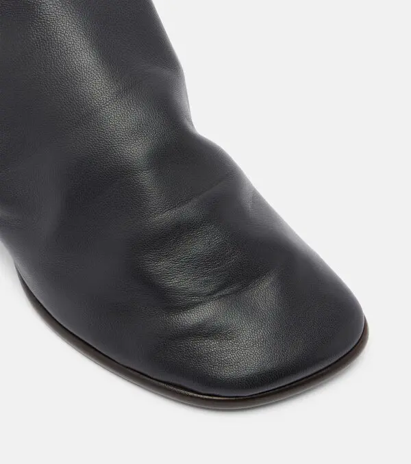 LEMAIRE Glove Leather Mules - Black