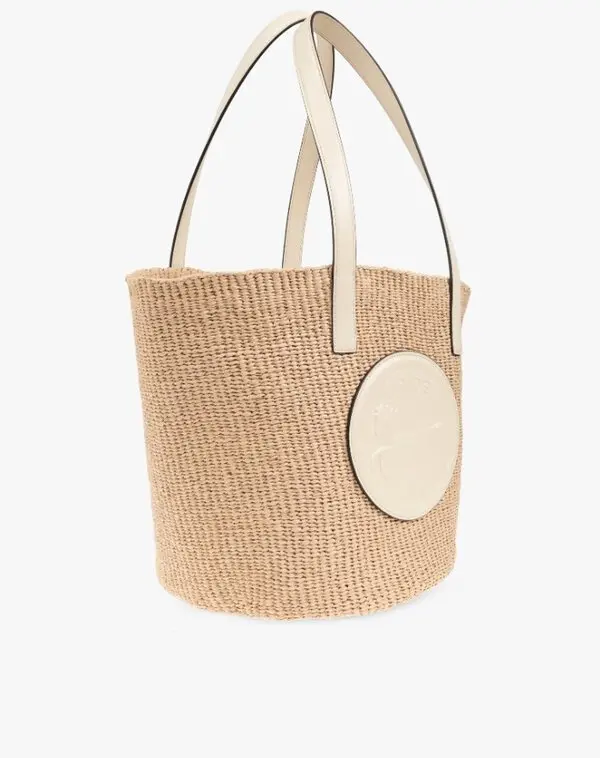 Chloé Logo Detailed Large Tote Bag - Light Brown