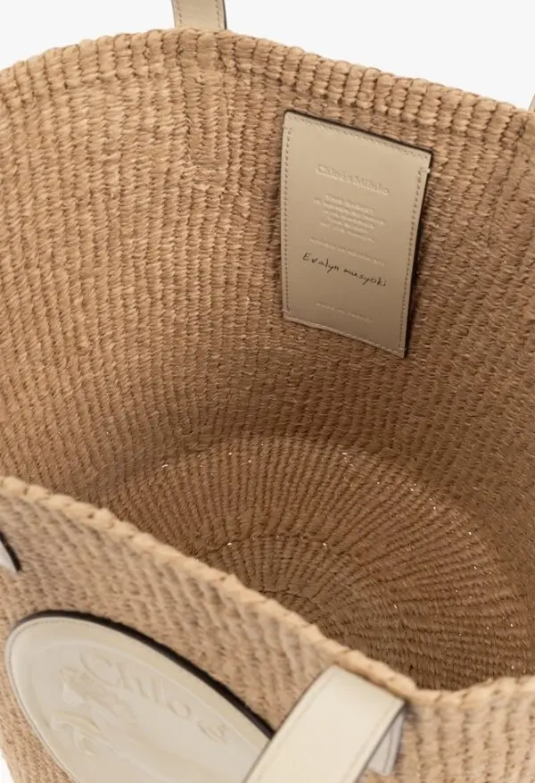 Chloé Logo Detailed Large Tote Bag - Light Brown