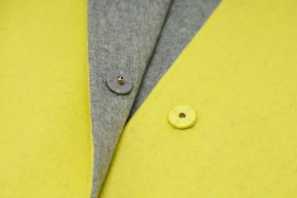 Max Mara Logo Round-neck Coat - Yellow