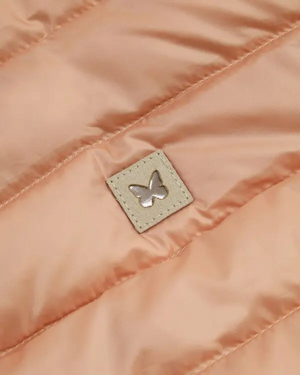 Max Mara Puffer Vest With Logo Detail - Pink