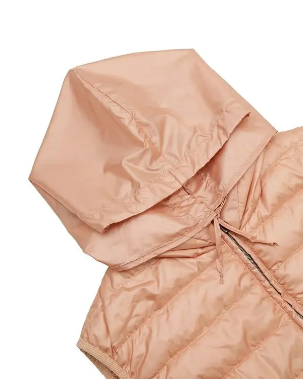Max Mara Puffer Vest With Logo Detail - Pink