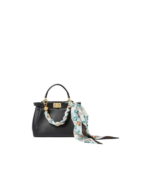 Fendi Twisted Bag Charm With Sphera Pattern Pendant