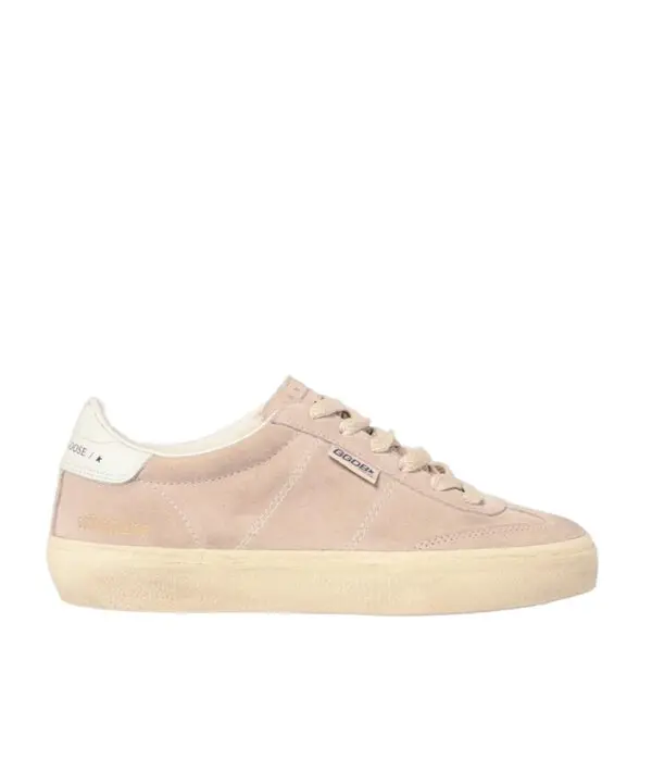 GOLDEN GOOSE Soul Star Suede Sneakers - Nude