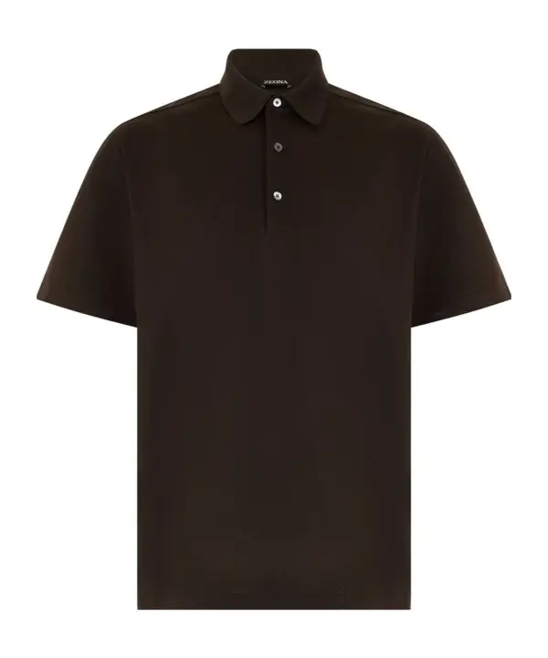 Zegna Short-sleeve Polo Shirt - Black