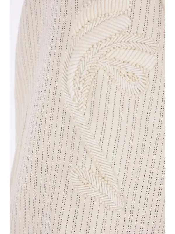 Dries Van Noten Embellished Long Sleeve Blazer - Ecru