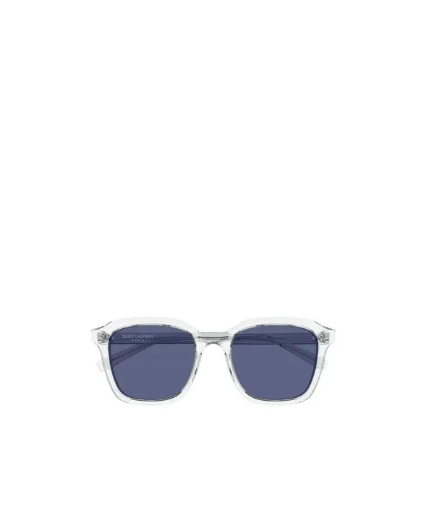 Saint Laurent Rectangular Full Rim Sunglasses - Blue
