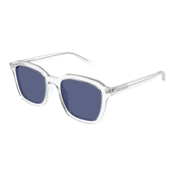 Saint Laurent Rectangular Full Rim Sunglasses - Blue
