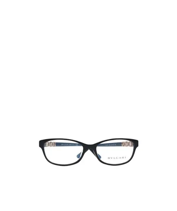 BVLGARI Oval Eyeglasses - Black