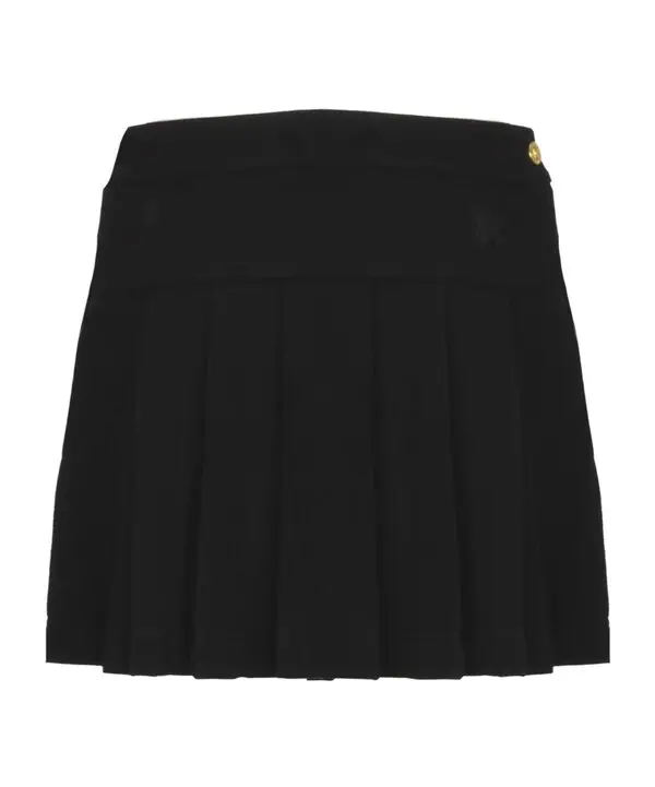Palm Angels Monogram-embroidered Low-rise Mini Skirt