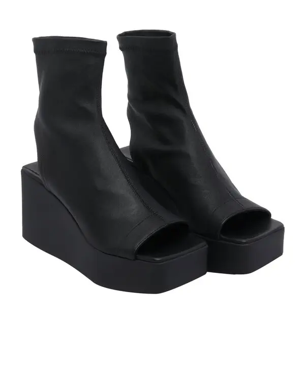 VIC MATIE Square-toe Wedge Sandals