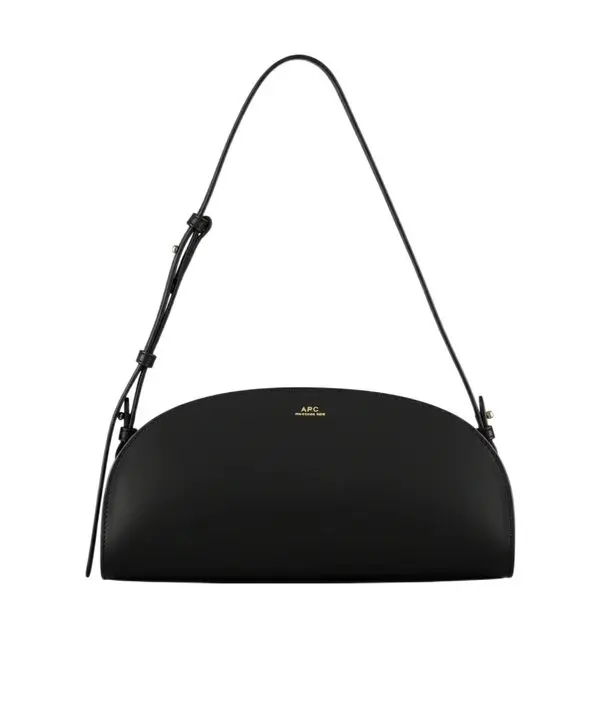 A.p.c. Demi Lune Shoulder Bag - Black