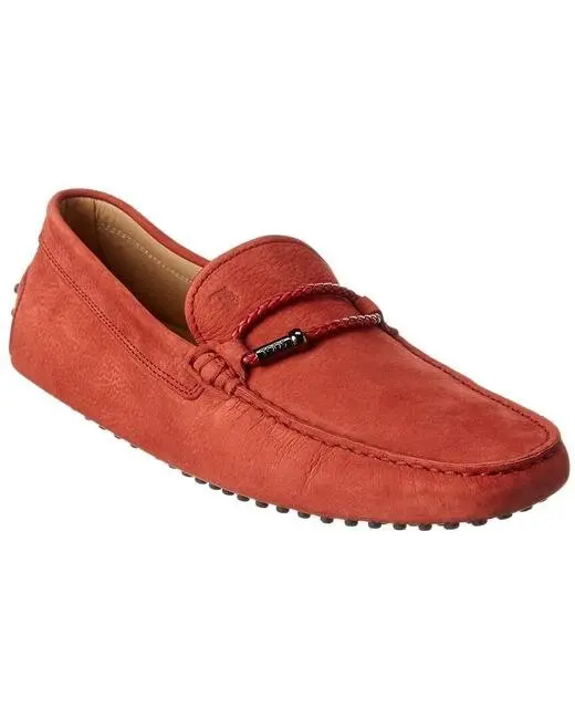 TOD'S Logo Detail Loafers - Red