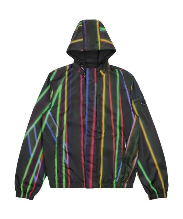 Prada Logo Detail Casual Jacket - Black