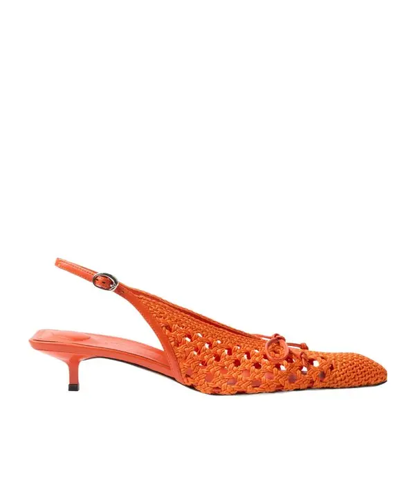 Jacquemus Duelo Slingback Pumps - Orange
