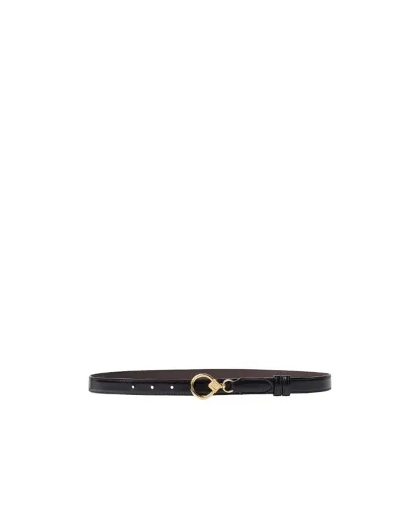 Fendi Ff Diamonds Belt - Black And Chocolate