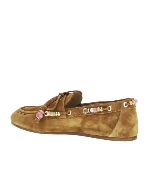STUART WEITZMAN Embellished Round-toe Loafers