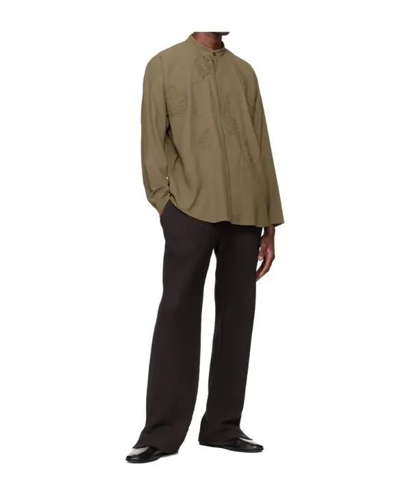 Issey Miyake Long-sleeved Applique Shirt