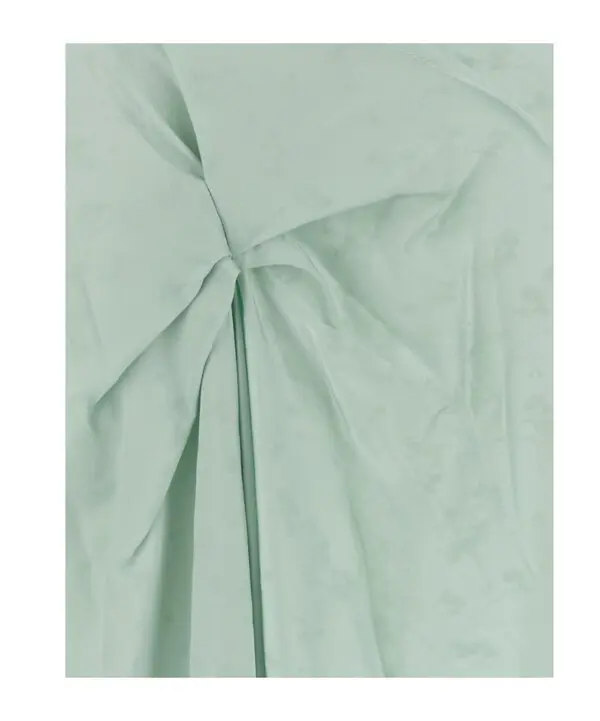 Victoria Beckham Posy Draped Midi Dress - Green