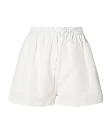 Fendi Logo Embroidered Elasticated Waist Shorts - White
