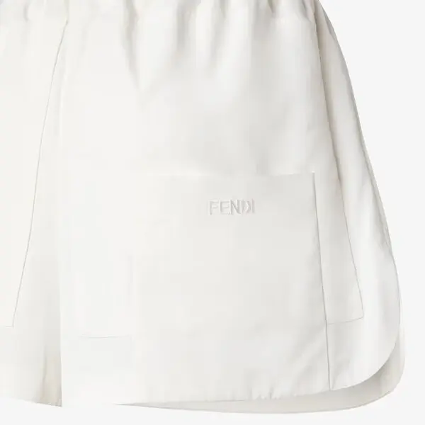 Fendi Elasticated Waist Shorts With Logo Embroidery
