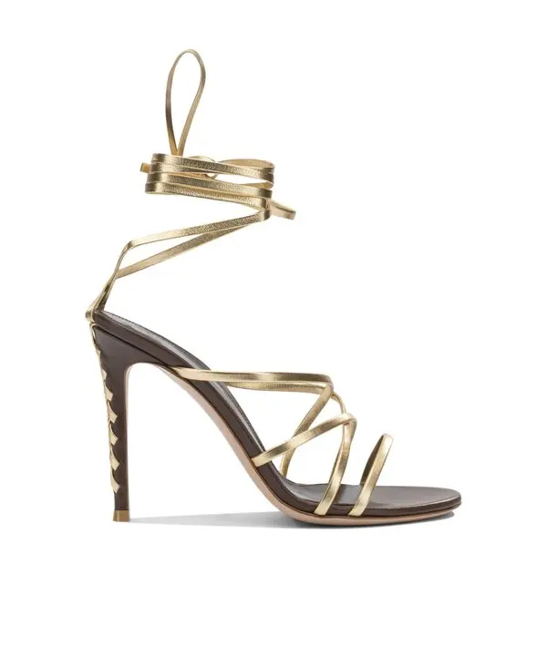 GIANVITO ROSSI Strappy High-heeled Sandals - Nude