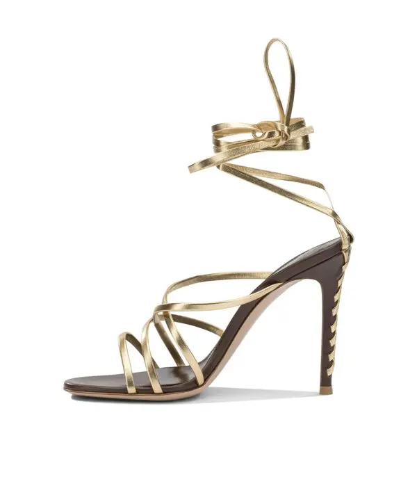GIANVITO ROSSI Strappy High-heeled Sandals - Nude