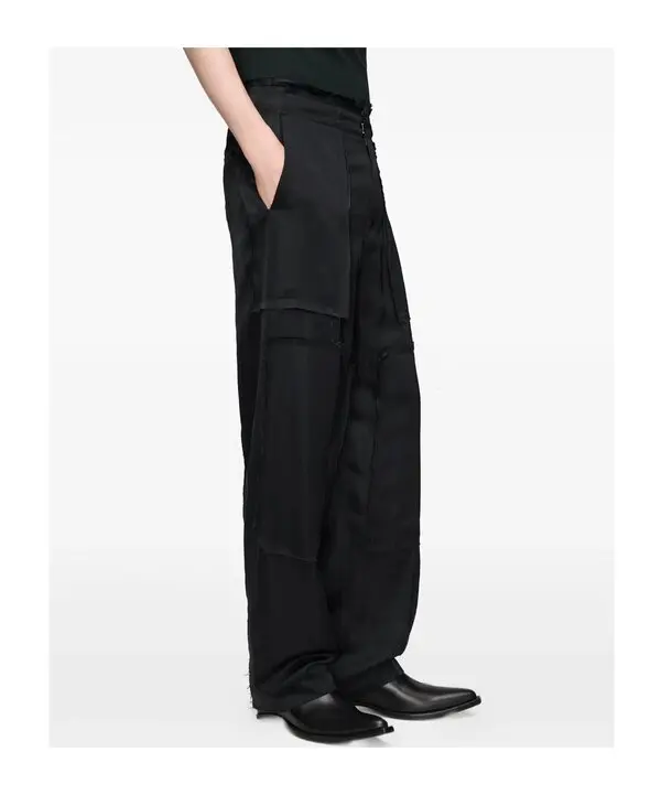 MAISON MARGIELA Patchwork Satin Wide Leg Trousers
