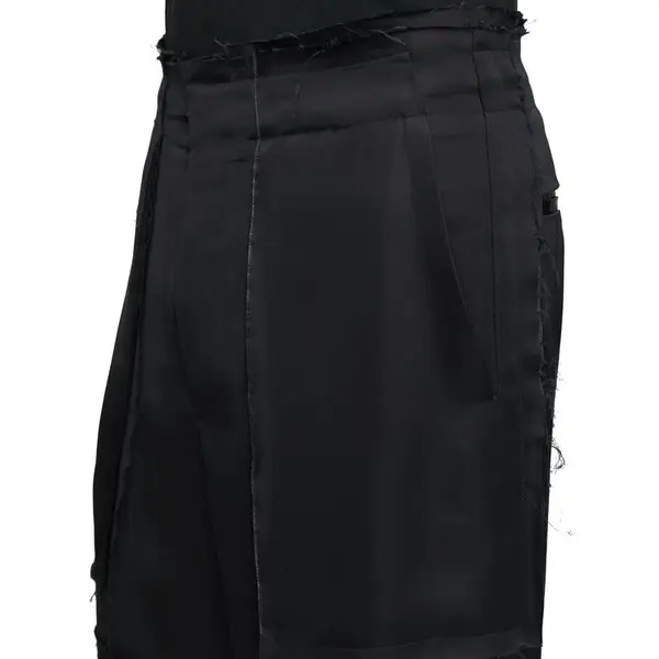 MAISON MARGIELA Patchwork Satin Wide Leg Trousers