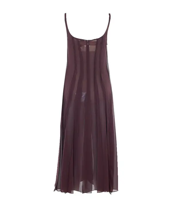 Elisabetta Franchi Sleeveless Maxi Dress With Back Zipper Closure